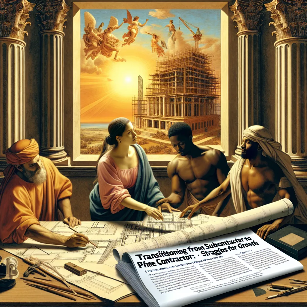 Transitioning from Subcontractor to Prime Contractor: Strategies for Growth